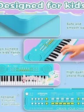 Toys | Keyboard Piano For Kids 37 Keys Toddler Piano Multifunction ...